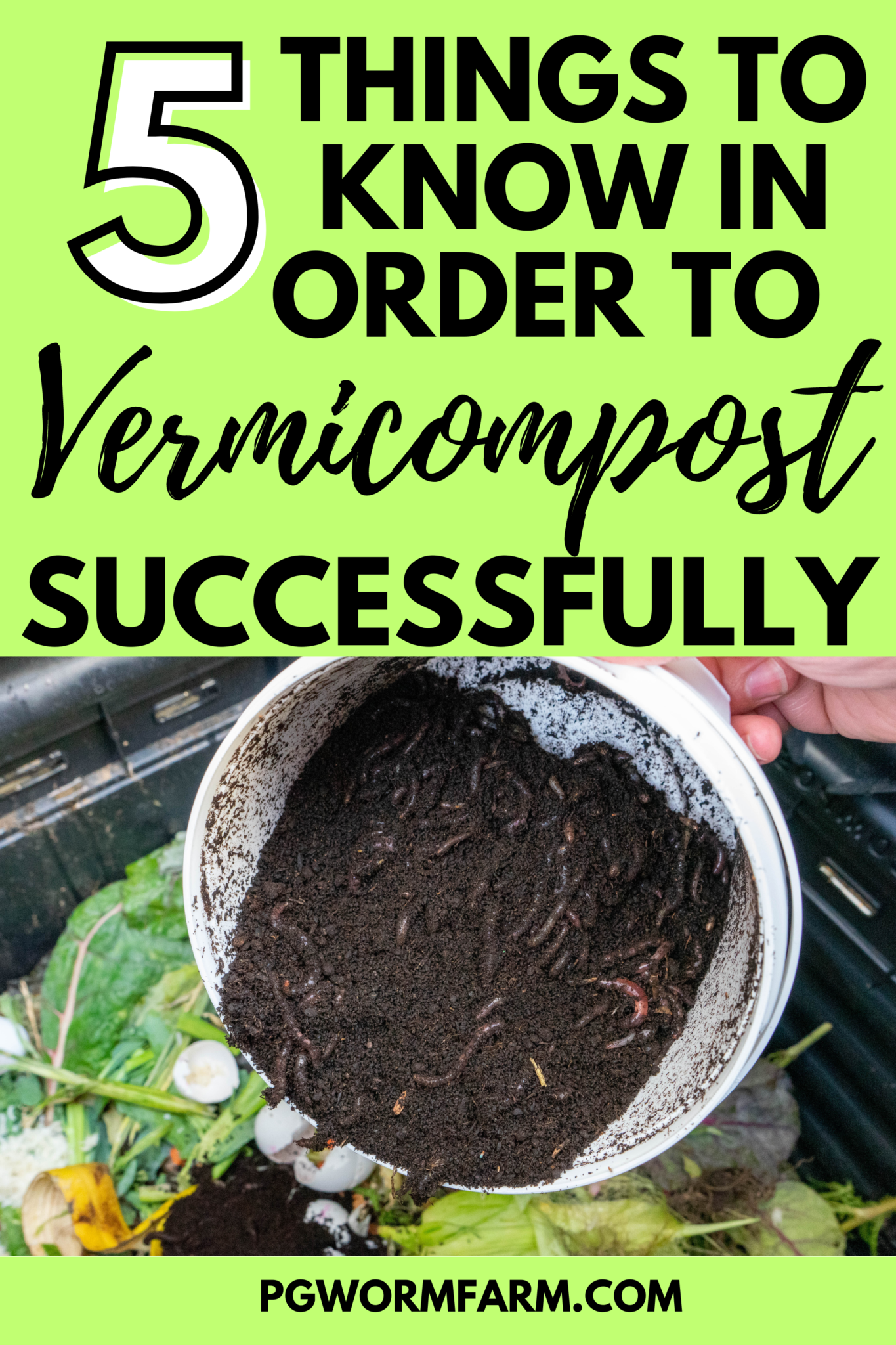 5 Things You Need To Know For Vermicomposting Successfully - Princess ...
